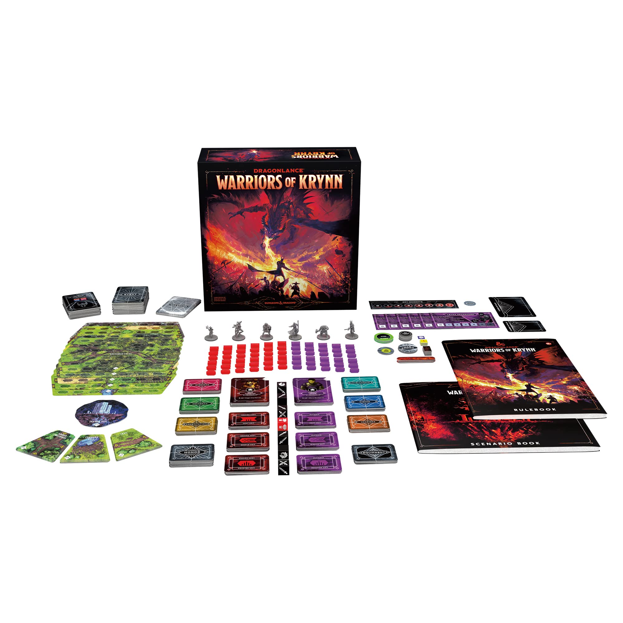Dungeons & Dragons Dragonlance: Warriors of Krynn, Cooperative Board Game for 3-5 Players