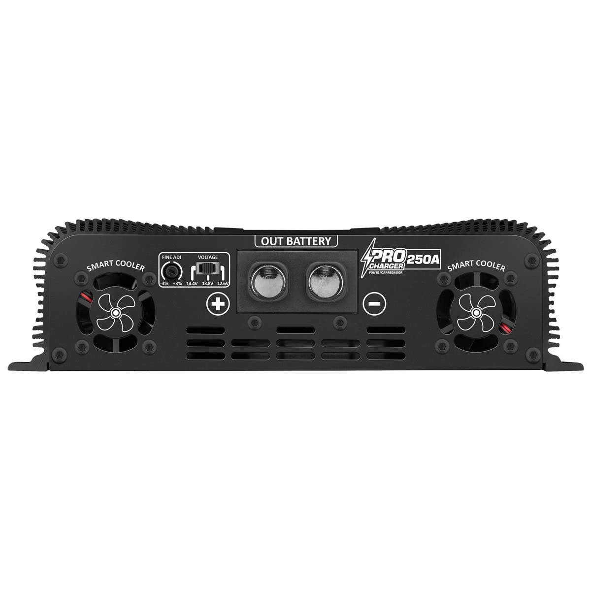Taramps Pro Charger 250A Battery Charger Car Audio System Power Supply 3600 Watts Max Output Power Rating 220VAC Input Voltage Voltmeter Led Indicator