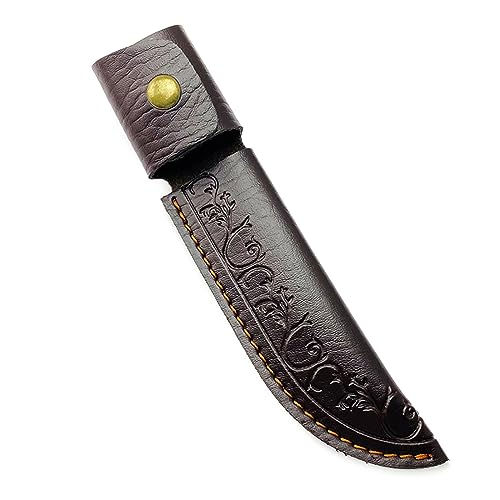 BOGEEL Pocket Sheath Handmade Pouches Leathers Holsters Straight Holder Outdoor Carry Sheath Tool Easy to Use