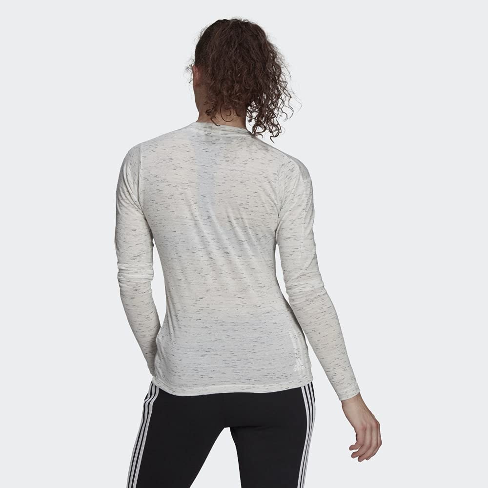 adidas Women's Sportswear Winners 2.0 Long Sleeve, White Melange, X-Large