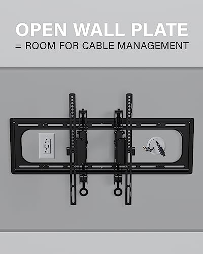 SANUS Advanced Tilt Premium Universal TV Wall Mount for 46β to 90β Flat-Panel TVs - Low Profile, Smooth Extension & Easy to Install - Model VLT6-B1