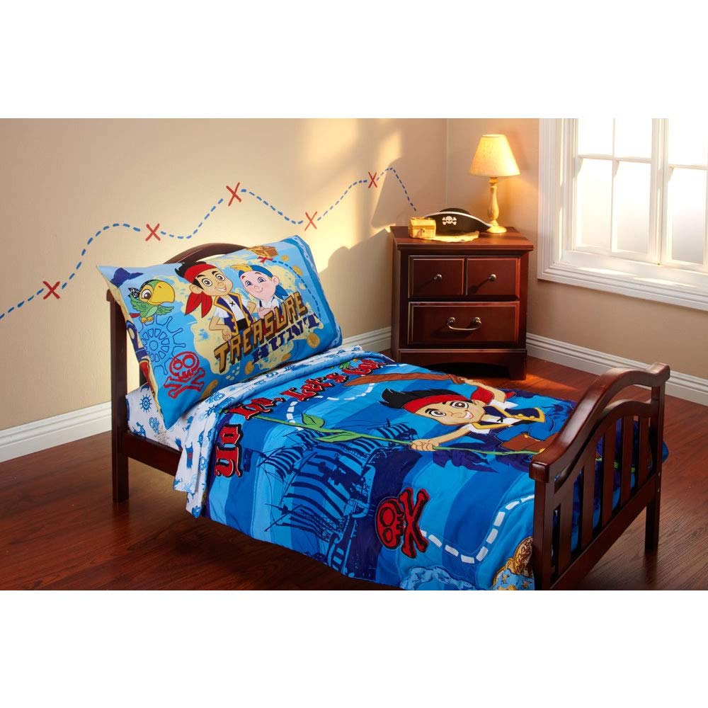 Disney Jake and The Neverland Pirates 4 Piece Toddler Bedding Set
