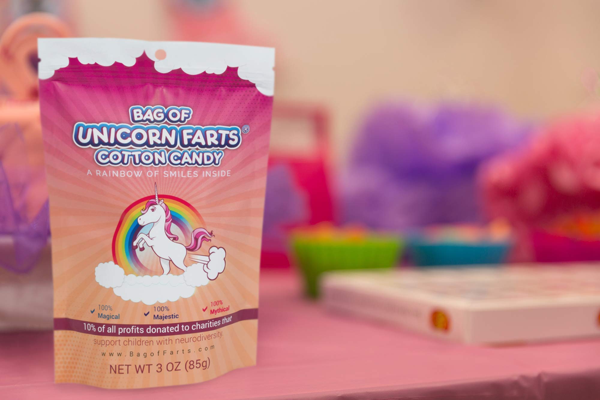 Bag of Unicorn Farts Strawberry Cotton Candy, 1 pack / 3 ounces
