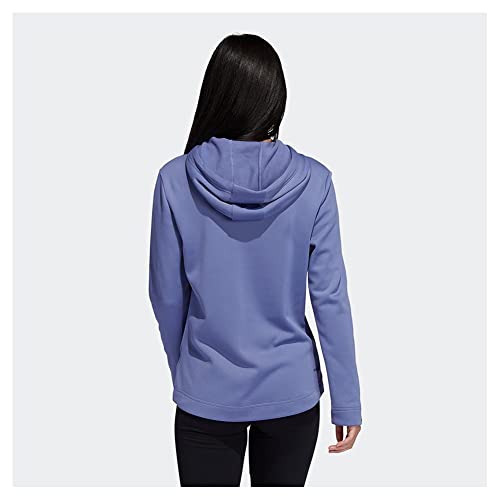 adidas Women's Game and Go Big Logo Hoodie, Orbit Violet/Orbit Violet, Medium