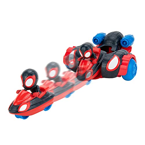 Marvel Spidey and His Amazing Friends Quick Shot Vehicle (Miles Morales: Spider-Man) - Quick Shot 2-in-1 Vehicle