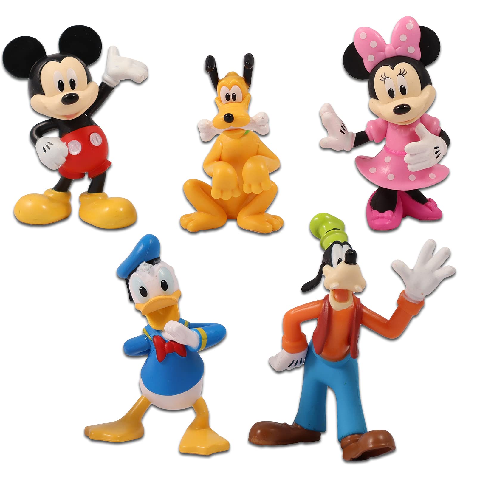 Disney Jr. Mickey Collectible Friends Set Bundle with Figurines, Mickey Mouse Stickers and More | Mickey Mouse Playset