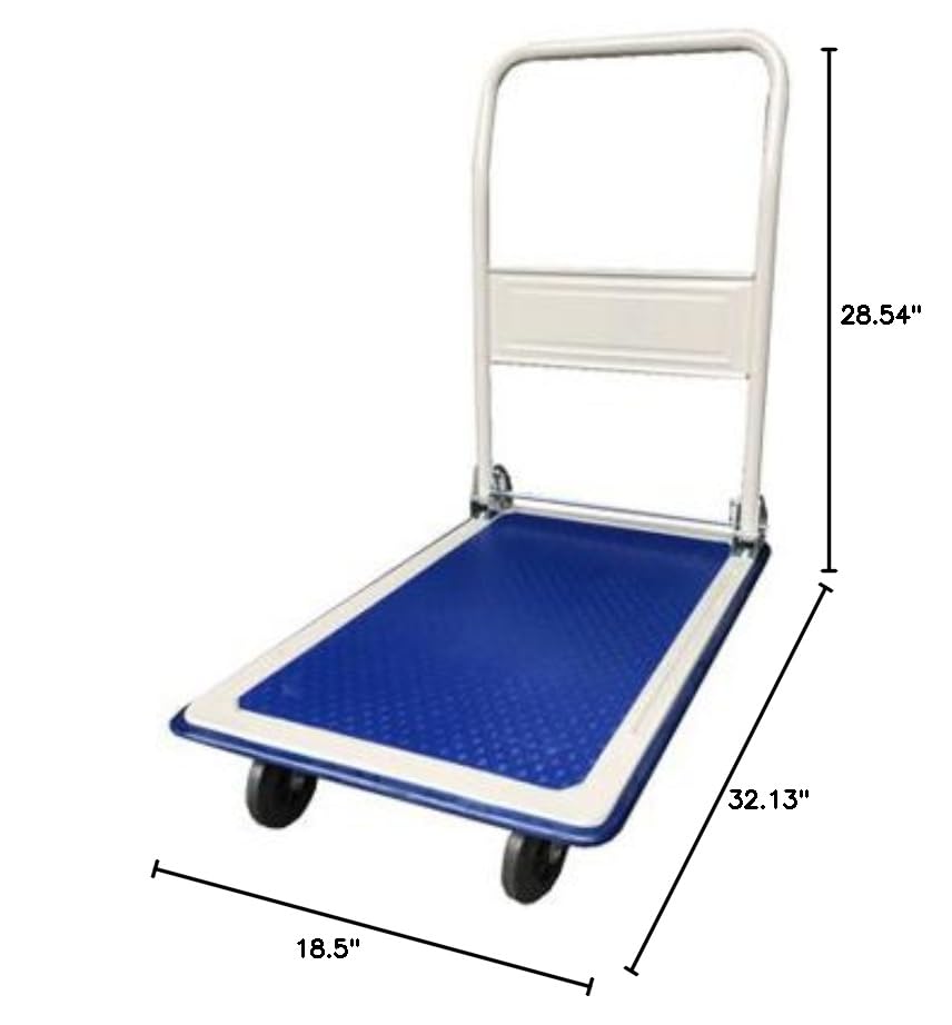 QINGDAO HUATIAN HAND TRUCK PH1501 Hand Truck, 32.13" Height, 18.50" Width, 28.54" Length