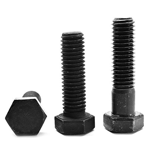 M16 x 2.00 x 80 MM (PT) Coarse Thread DIN 931 / ISO 4014 Class 10.9 Hex Cap Screw (Bolt) Alloy Steel Black Oxide Pk 25