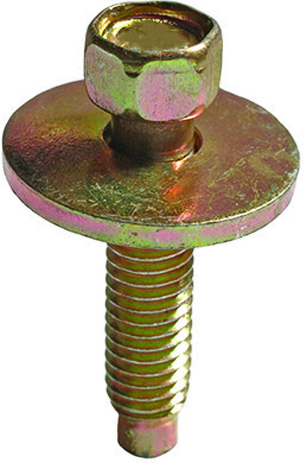M6-1.0 X 28mm Indented Hex Washer Head Sems with Dog Point - Package Quantity - 25