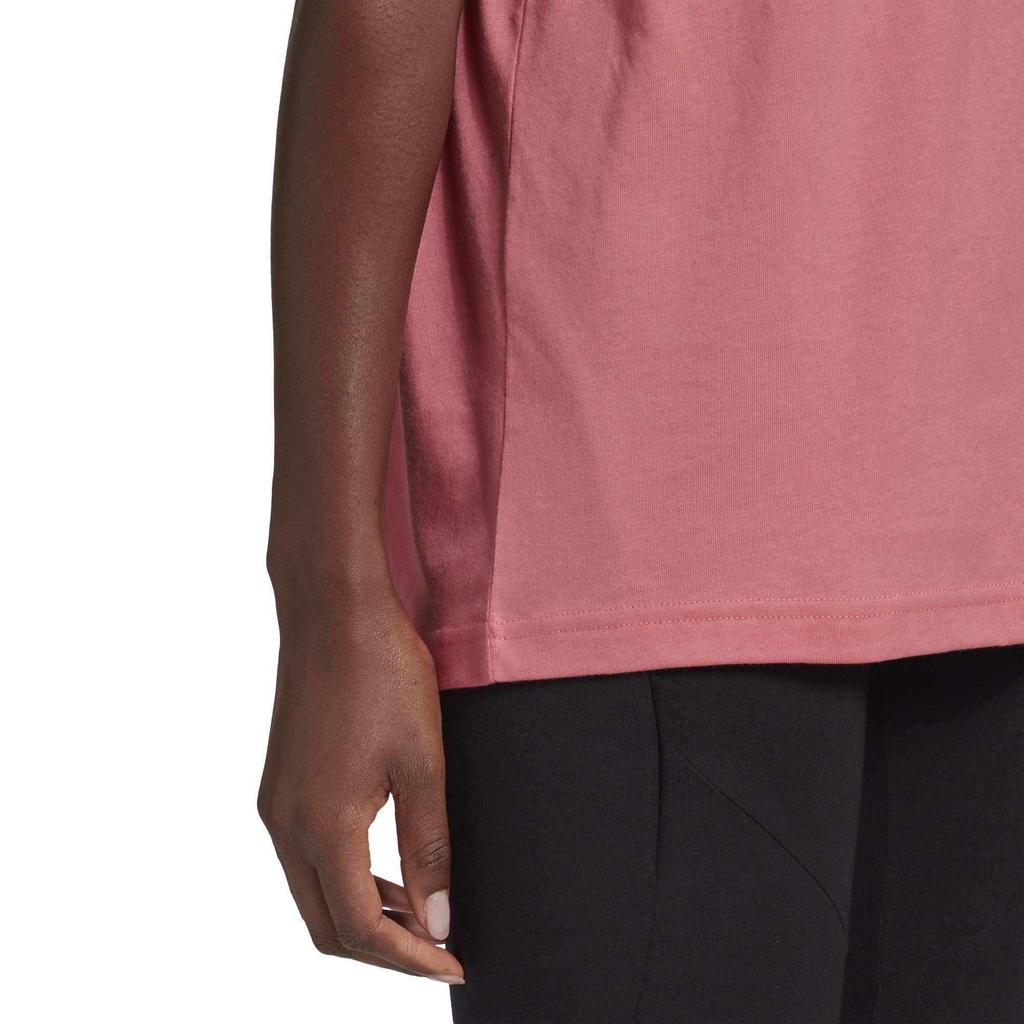 adidas womens Brand Icons Tee Hazy Rose Large