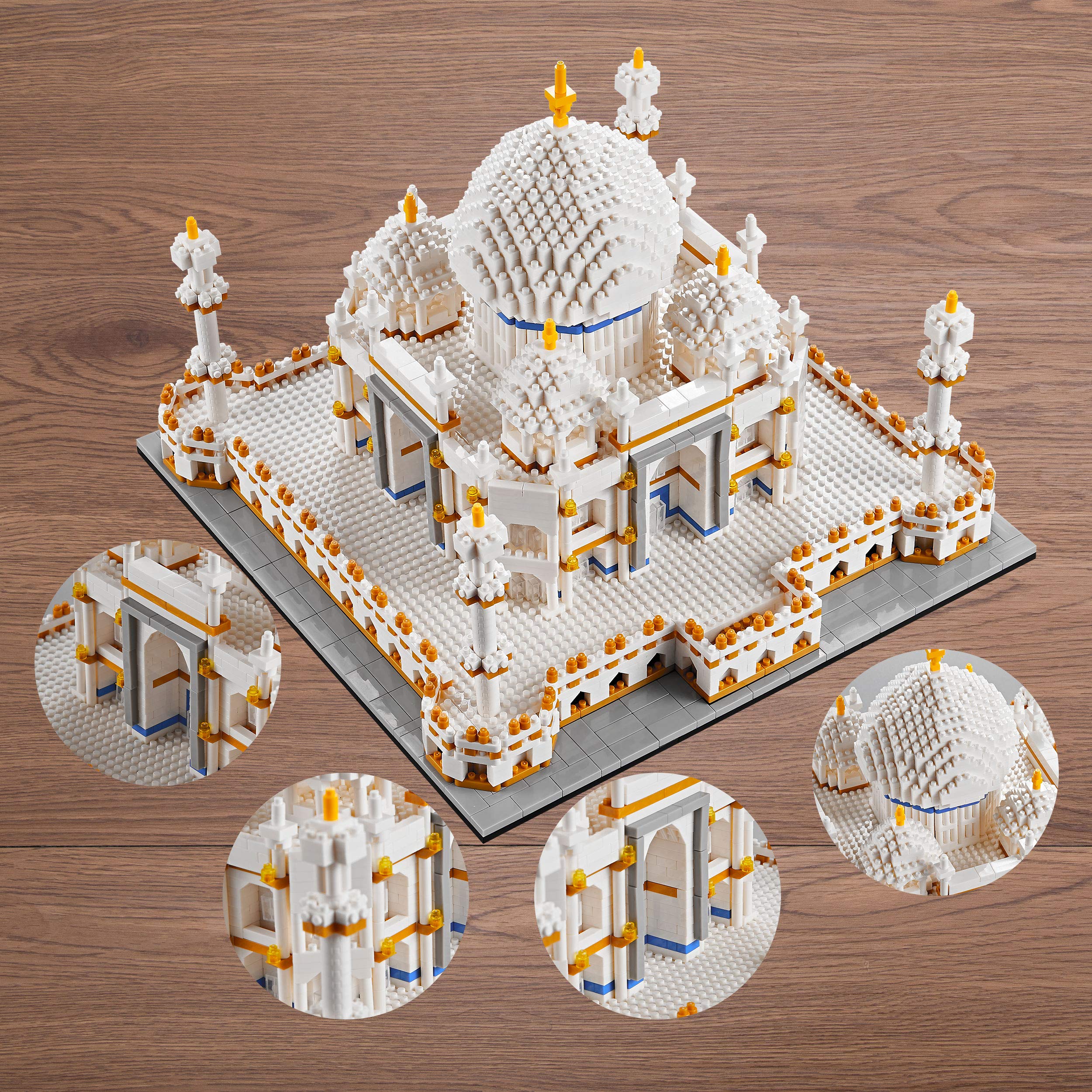 COZYMASS 3950PCS Architecture and Collection Micro Building Blocks Set Taj Mahal Modle Kit Toy Present for Adults and Kids Ages of 14+