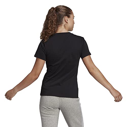 adidas womens Essentials Regular T-shirt Black/White 4X