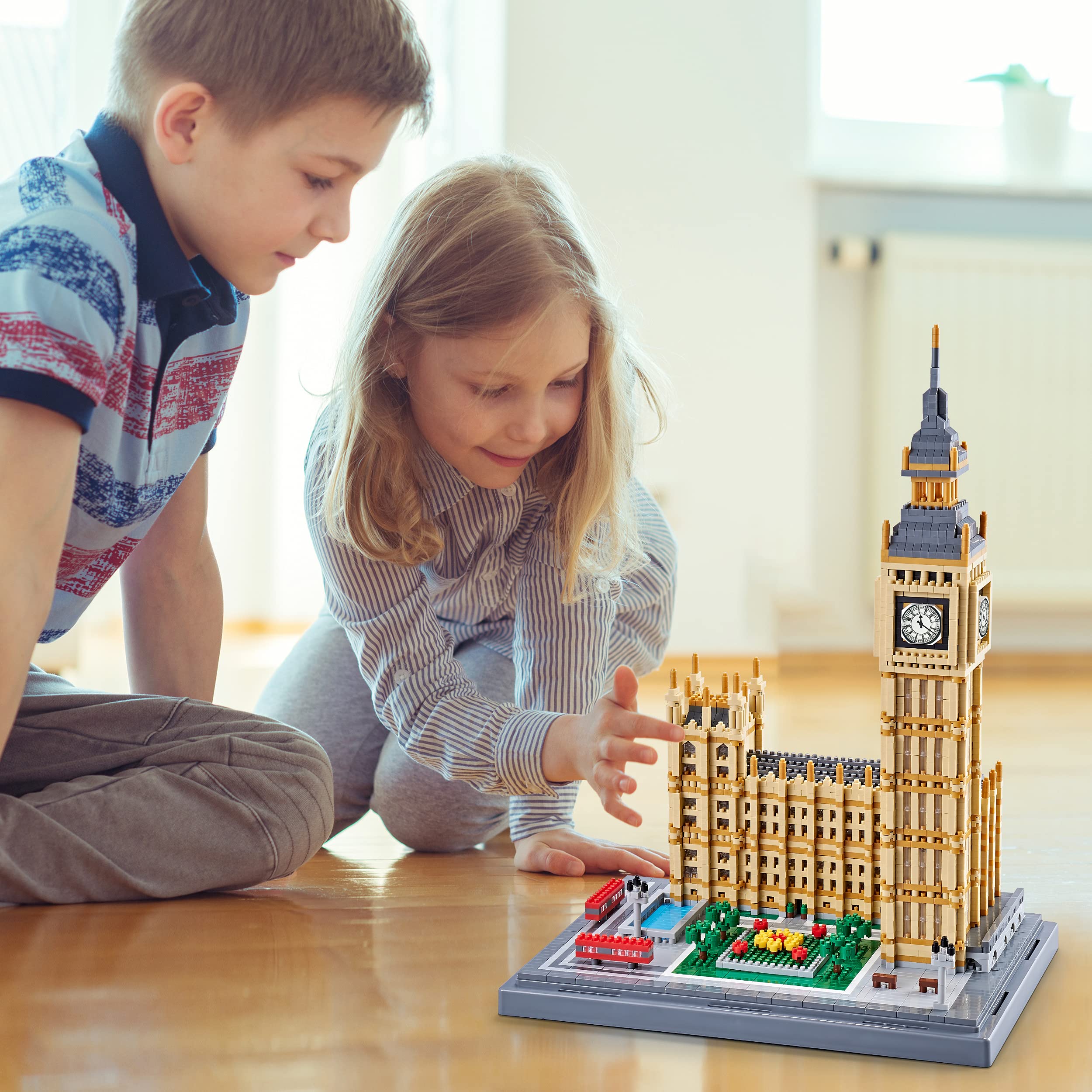 COZYMASS 6473PCS Architecture Big Ben Micro Building Blocks Set Modle Kit Toy Present for Adults and Kids Ages of 14+