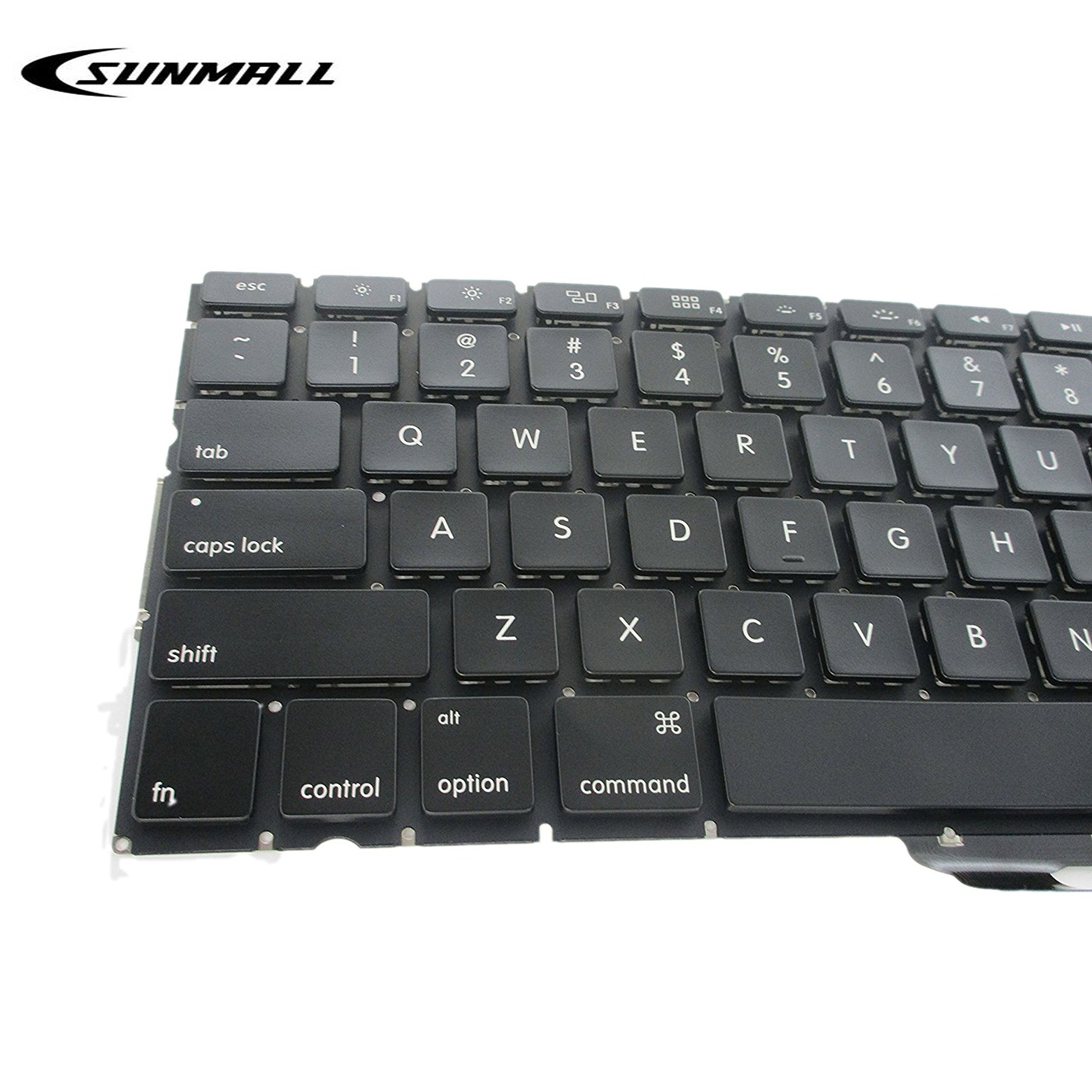 SUNMALL Backlight A1278 Keyboard Replacement with Backlit Compatible with MacBook Pro 13" 2009-2015 Years US Layout MD313 MD314 MC374 MC375 MB466 MB467 MC700 MC724 MB990 Series Laptop