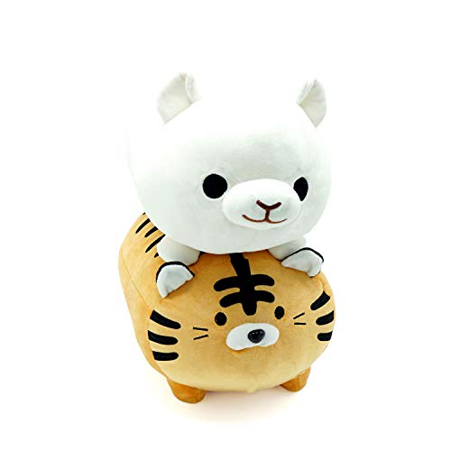 Onsoyours Cute Plush Tiger Doll Stuffed Fluffy Tiger Plush Toy Soft Animal Plush Pillow for Kids (Brown Tiger, 13.7")