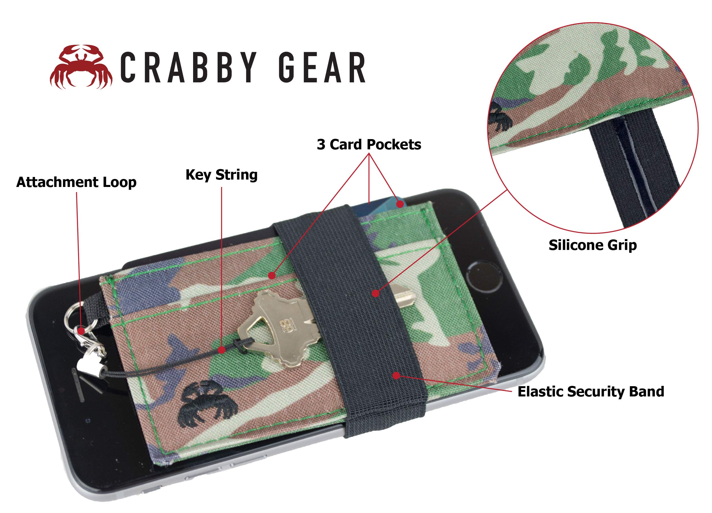 Crabby Wallet - Thin Minimalist Front Pocket Wallet - C3 Canvas Wallet