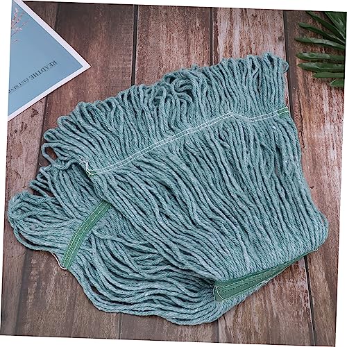 DOITOOL 1pc Cleaning Mop for Floor Miniature Trash Can Commercial Mop Wet Mop Commercial Mop Handle Reusable Mop Head Green Practical Mop Cloth Mop Accessories Mop Cloth Replacement Refill