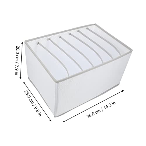 DOITOOL 1pc Jeans Storage Box Clothing Storage Bins Vanity Storage Drawers Storage Dividers Sock Storage Box Cloth Storage Bins Underwear Drawer Organizer Cloth Storage Box Foldable Box