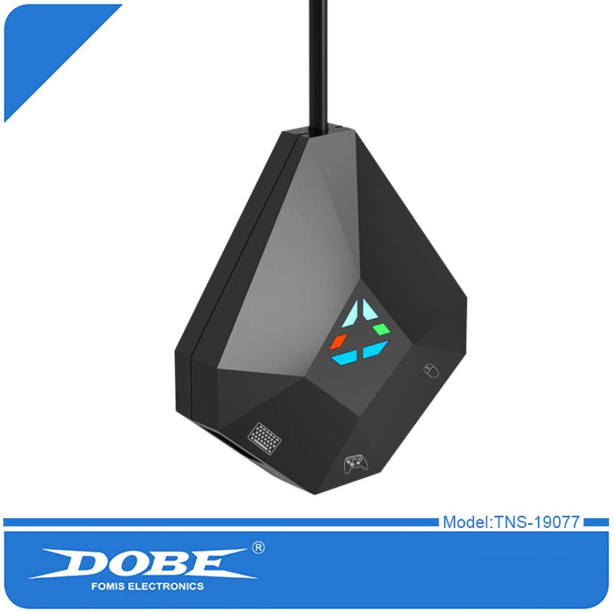 Dobe NS-Switch PS4 PS3 Game Keyboard and Mouse Adapter for PS4, PS3, Xbox one, N-Switch, Host Series Converter(Original Handle Guide Connection)