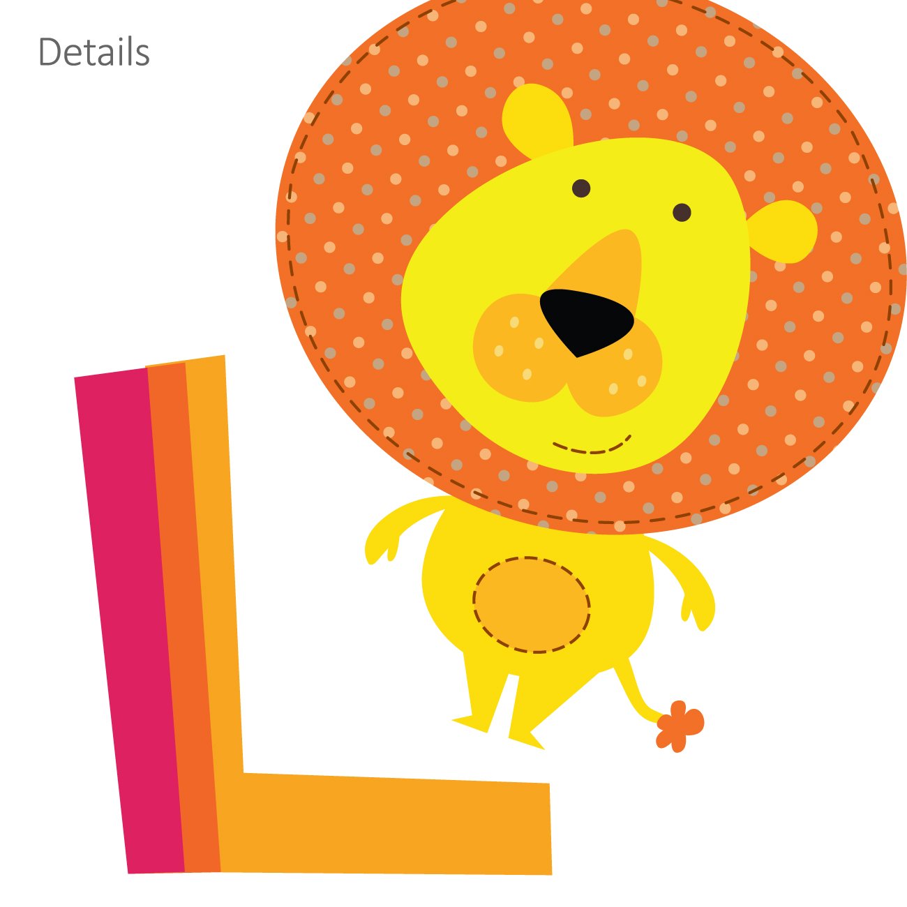DECOWALL DA-1503A Animal Alphabet ABC Kids Wall Stickers Wall Decals Peel and Stick Removable Wall Stickers for Kids Nursery Bedroom Living Room d?cor