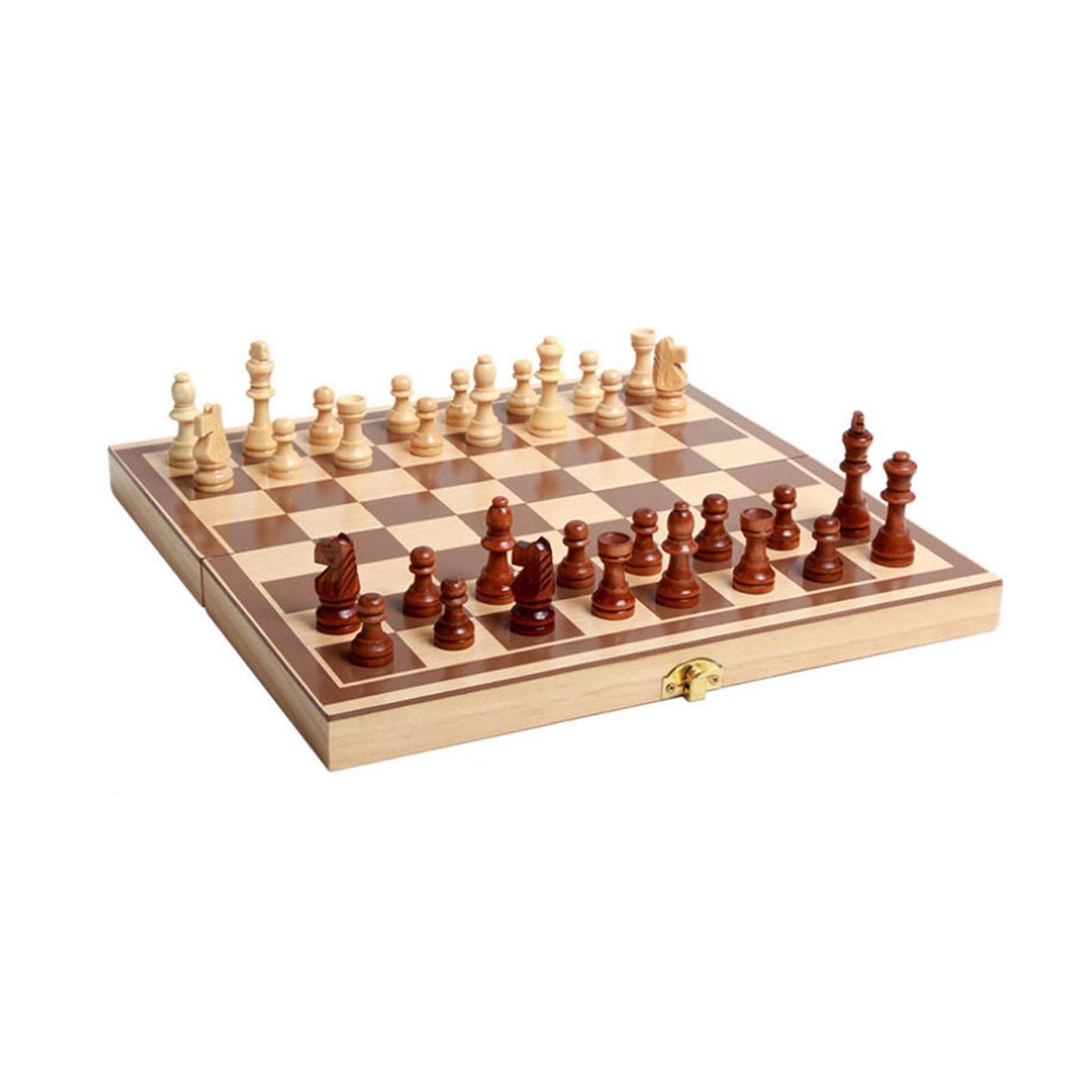 ATAAY Folding Board International Chess Game Pieces Set Collection Portable Board Game International Chess Pieces