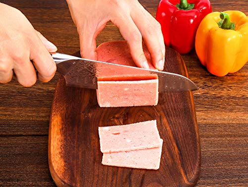 WELLSTAR Santoku Knife, Damascus Steel Kitchen Knife 7 Inch, Japanese AUS10 High Carbon Steel 67-Layer Blade Full Tang with Ergonomic G10 Handle, Razor Sharp Chefs' Knife - Gift Box