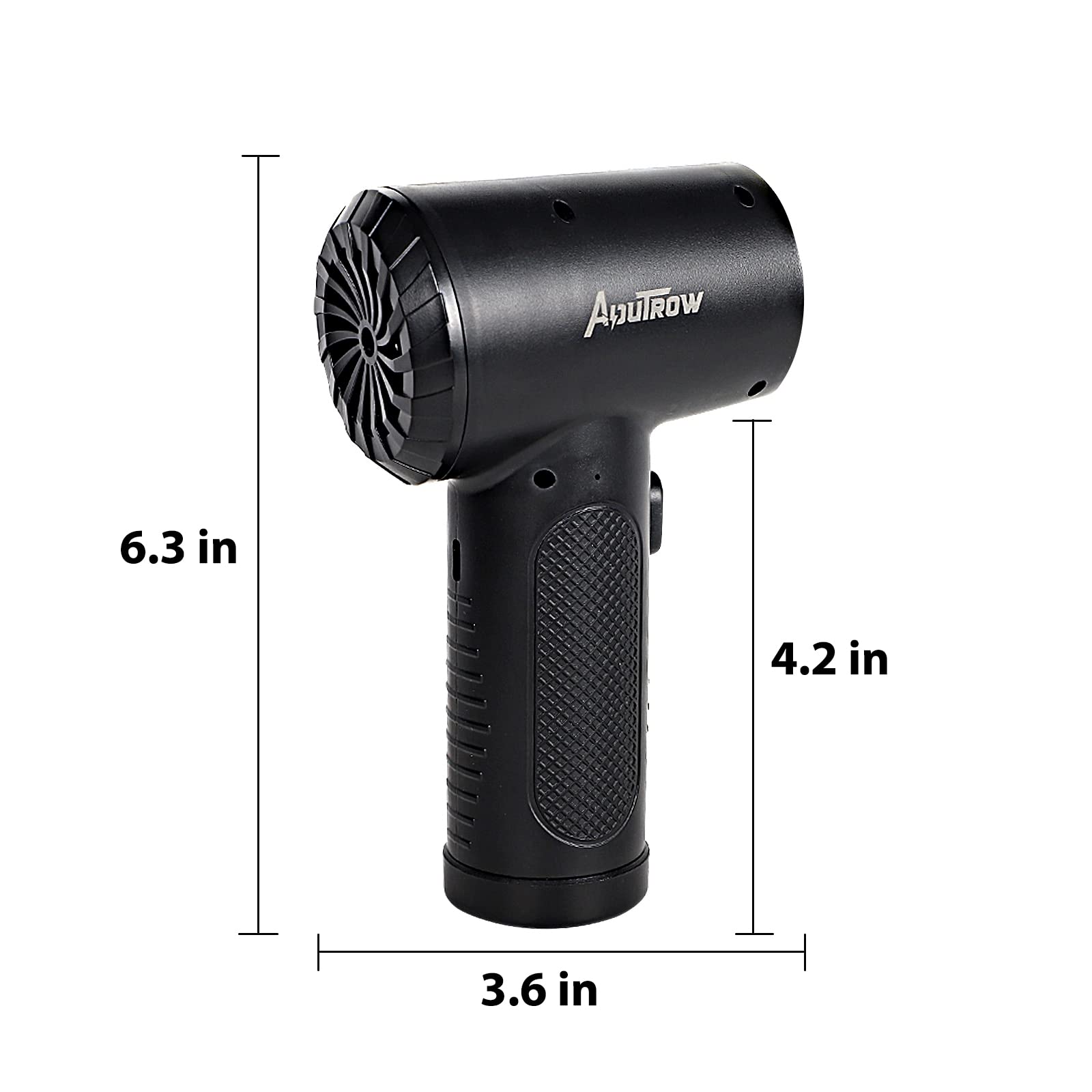 Aoutrow Electric Air Duster, Powerful Air Blower for Computer Car Cleaning Reusable Power 100000 RPM Motor, 3 Adjustable Speed Keyboard Cleaner Kit with 4 Nozzles & 4 Brushes
