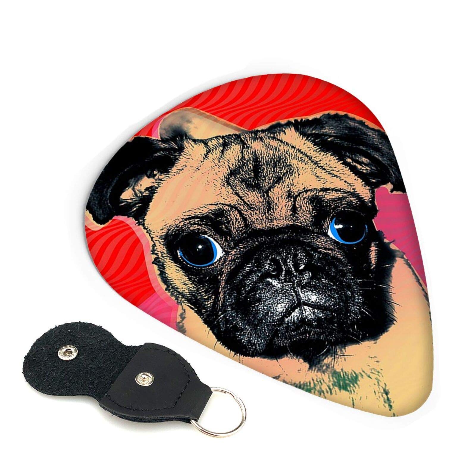 Custom Guitar Picks 6 Pcs, Personalized Add Your Image Text Light Medium Thin Unique Guitar Gift For Bass, Electric & Acoustic Guitars… (0.71mm)