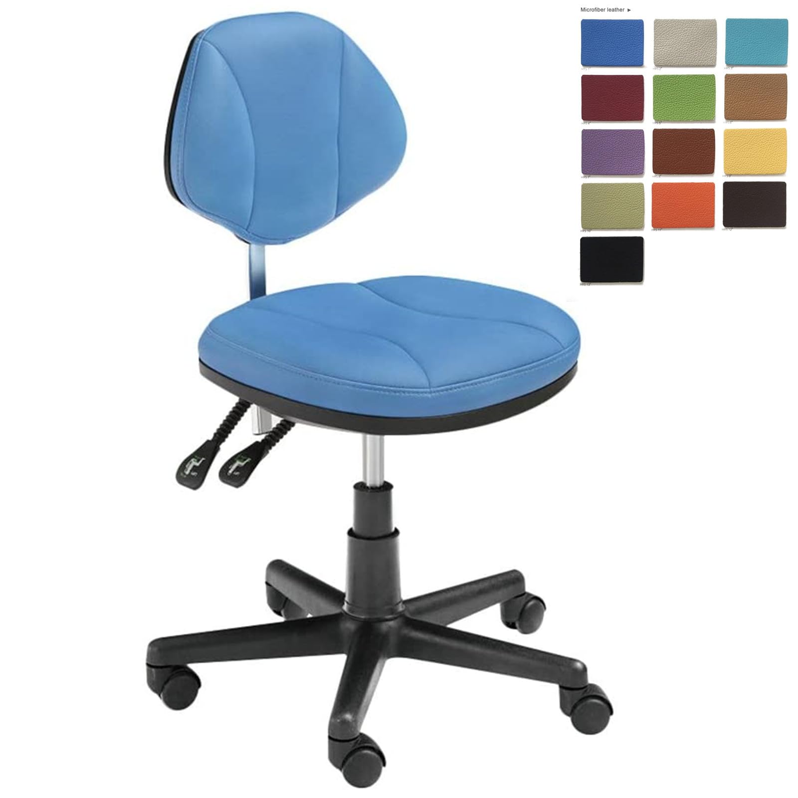 BoNew Dental Mobile Chair Dentist's Chair Doctor's Stool PU Leather HS-6 13 Colors