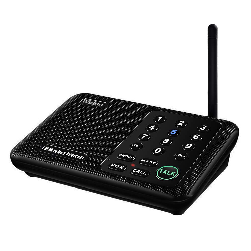 Expandable for Wuloo Intercoms Wireless for Home 5280ft Range 10 Channel 3 Code (Only 1 Unit for Expandable The Original intercom System, CAN NOT Work Without Other Units)