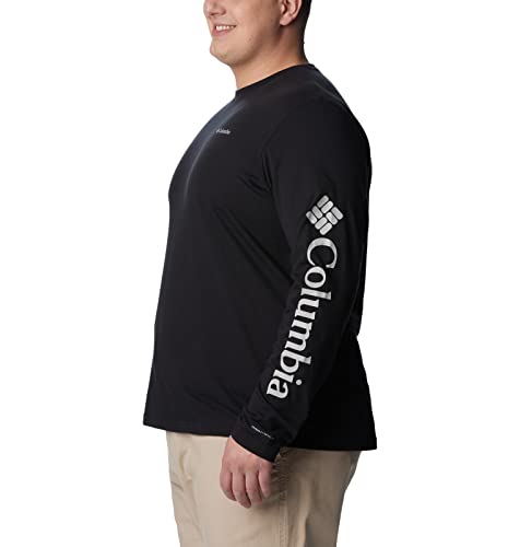Columbia Men's Thistletown Hills Long Sleeve Logo Tee, Black, Medium