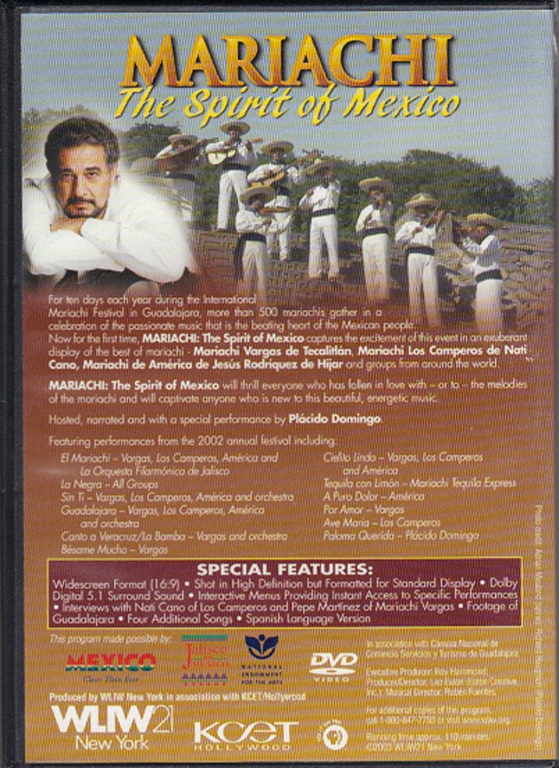 Mariachi Spirit Of Mexico movie WLIW PBS DVD