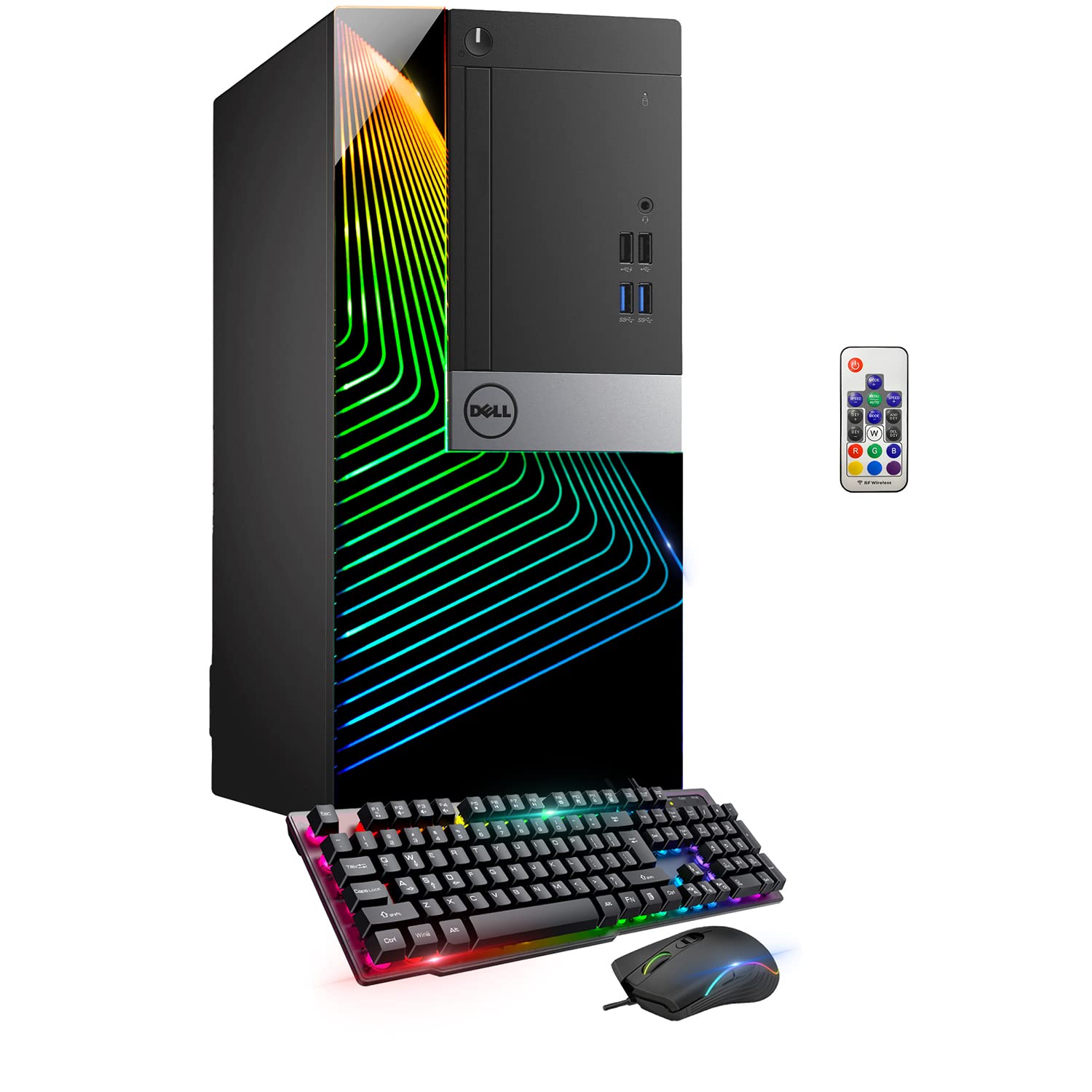 Dell Custom Built Tower Computer Desktop Intel Core i7-6700 Processor 3.40 GHz 16GB RAM 512GB SSD Windows 10 Pro Wi-Fi HDMI (Renewed)