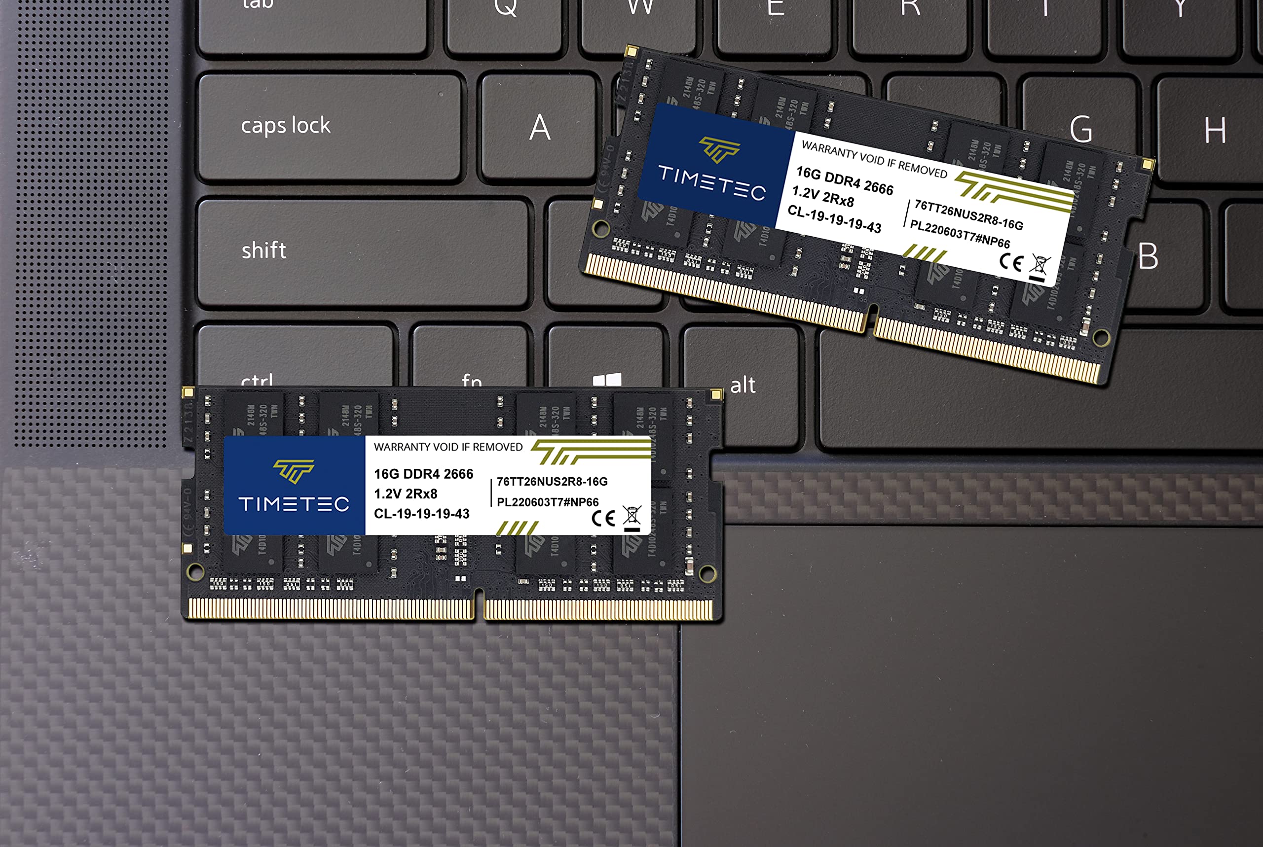 Timetec 16GB DDR4 2666MHz (DDR4-2666) PC4-21300 (PC4-2666V) Non-ECC Unbuffered 1.2V CL19 2Rx8 Dual Rank 260 Pin SODIMM Laptop Notebook PC Computer Memory RAM Module Upgrade (16GB)