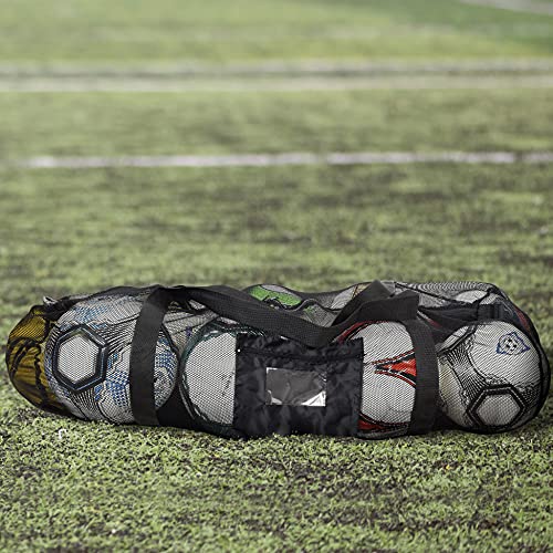 Athllete Extra-Large Heavy-Duty Soccer Ball Bag (34β X 24β) with Comfortable Shoulder Straps - High Capacity Mesh Ball Bag for Sports and Training