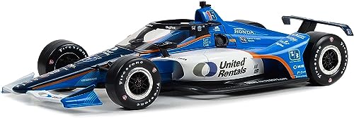 Dallara IndyCar #15 Graham Rahal United Rentals Rahal Letterman Lanigan Racing NTT IndyCar Series (2023) 1/18 Diecast Model Car by Greenlight 11193