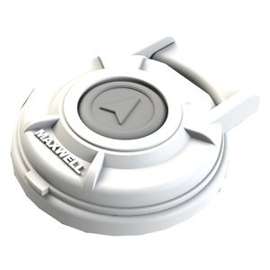 Maxwell Foot Switch, Compact, Covered, White