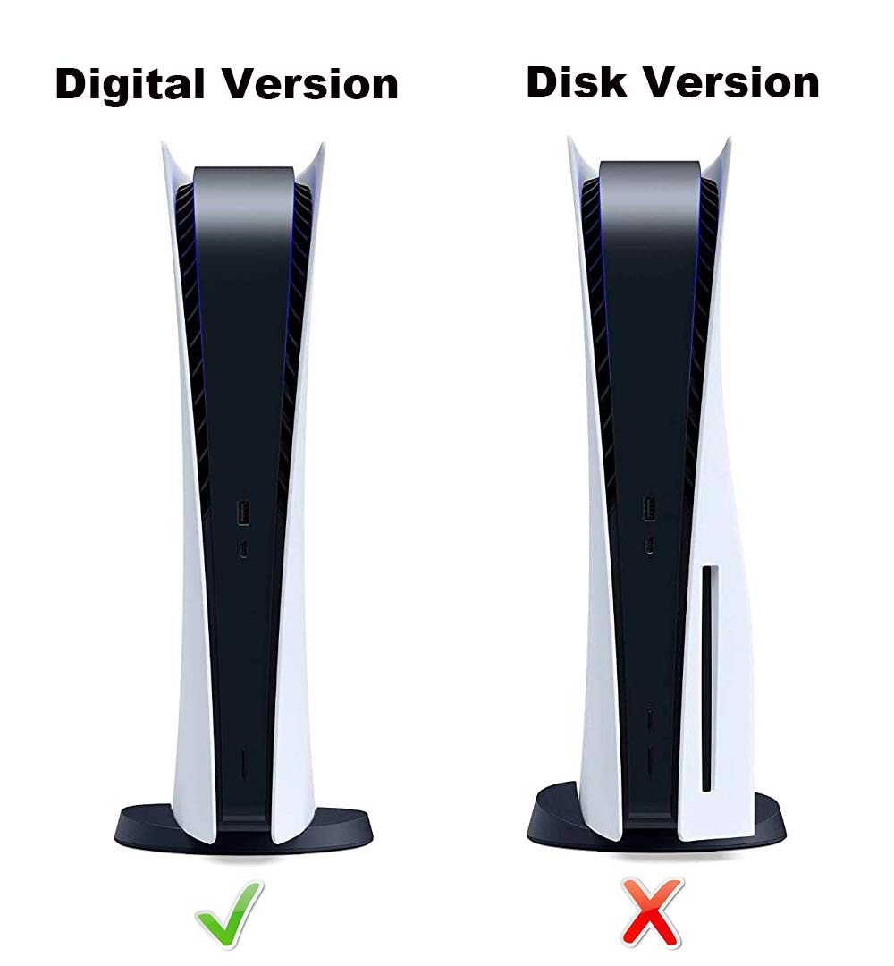 DOMILINA Full Body Vinyl Decal Cover for PS5 Digital Edition Console & Controllers - Red Galaxy