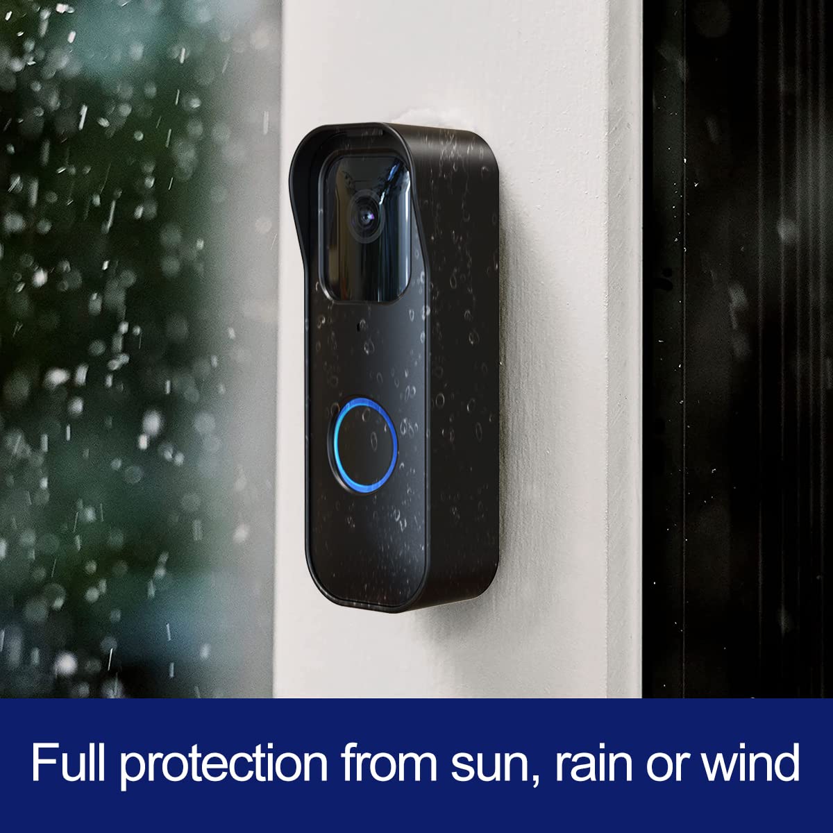 Adhesive Door Mount Compatible with Doorbell Camera,No-Drilling Mounting Bracket with Outlet Wall Mount for Sync Module 2,Easy Installation for Outdoor Camera System