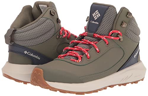 Columbia Women's Trailstorm Peak Mid Hiking Shoe, Stone Green/Nocturnal, 9.5
