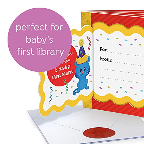 Daniel Tiger Happy Birthday: Little Bird Greetings, Greeting Card Board Book with Personalization Flap, Gifts for Birthdays