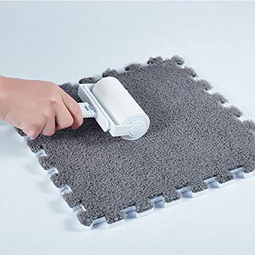 ALGFree Soft Foam Play Mats, Suede Interlocking Tiles Non-Slip Splice Protective Flooring Mats Childrens Room Crawling Mat, 30x30x1cm,Free Splicing (Color : E, Size : 20pcs)