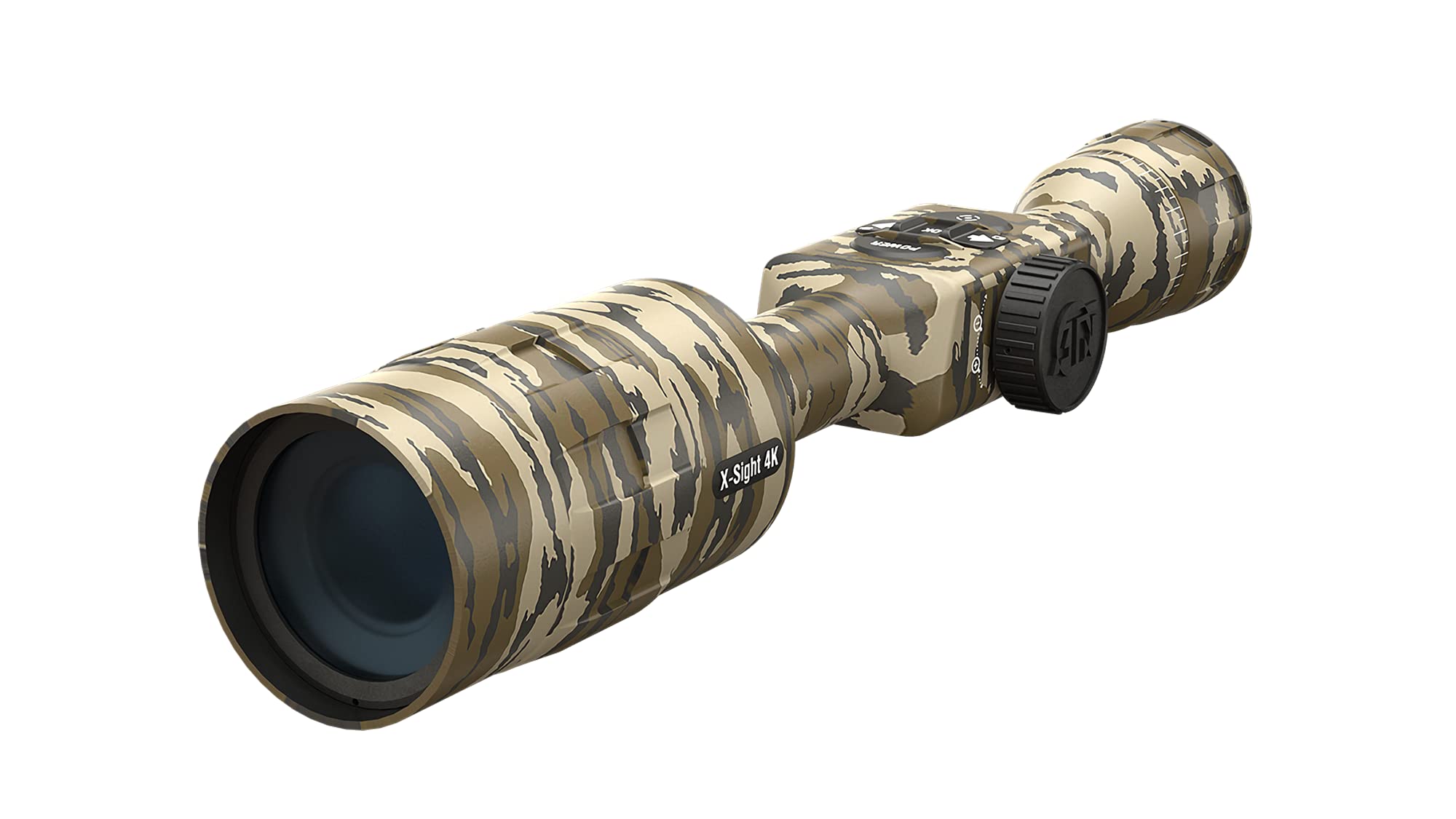 ATN MossyOak X-Sight-4k Pro Smart Day/Night Camouflage Scope w/Full HD Video rec, Smooth Zoom, Bluetooth and Wi-Fi (5-20x, Bottomland)
