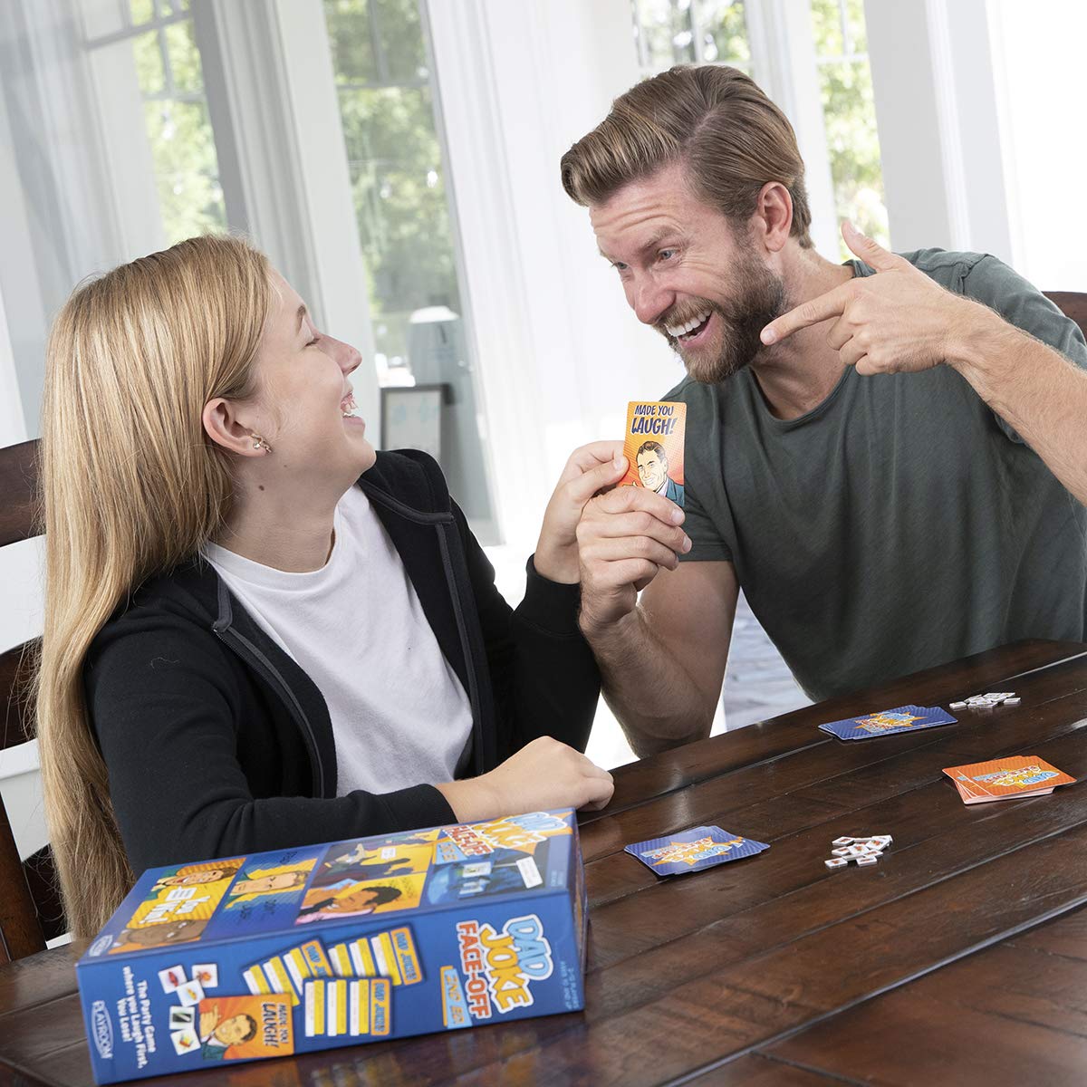 Dad Joke Face - Off 2nd Edition - Keep a Straight Face in This Hilarious Party Game, Family Fun Games, Party Games for Adults, Laughter Therapy