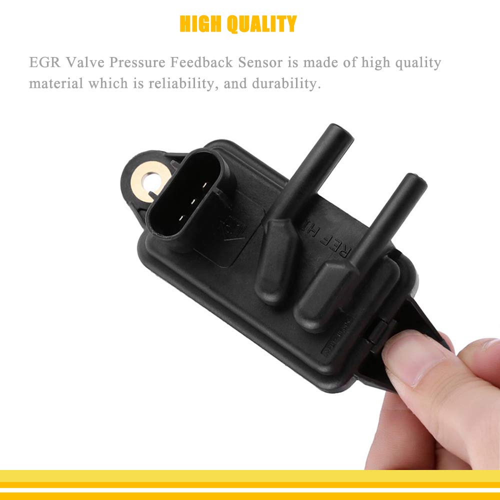 Apeixoto EGR Valve Pressure Feedback Sensor Compatible with Mazda Lincoln with Replace OE # DPFE15 F77Z9J460AB Feedback Sensor Replacement