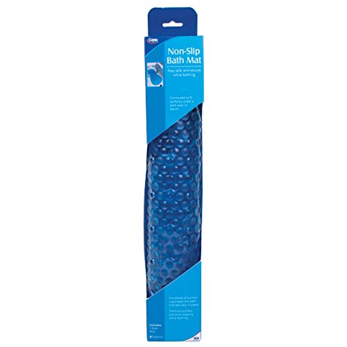 Carex Tub Mat - Shower Mat and Bathtub Mat, Nonslip Mat, Blue