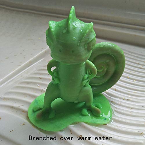 Temperature Color Change Brown to Green PLA Filament 1.75mm 1KG 3D Printer Filament Spool 3D Pen Filament 2.2LBS 3D Printing Material CC3D Heat Color Changing Filament with Temperature