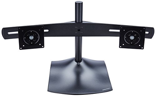 Ergotron DS100 Dual-Monitor Desk Stand, Horizontal, Black