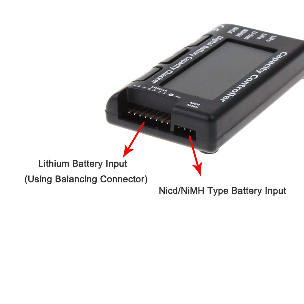 SoloGood RC Cellmeter 7 Digital Battery Capacity Checker Lipo Battery Tester RC Battery Voltage Tester for LiPo/Li-ion/Nicd/NiMH Cell Meter Battery Checker Tester