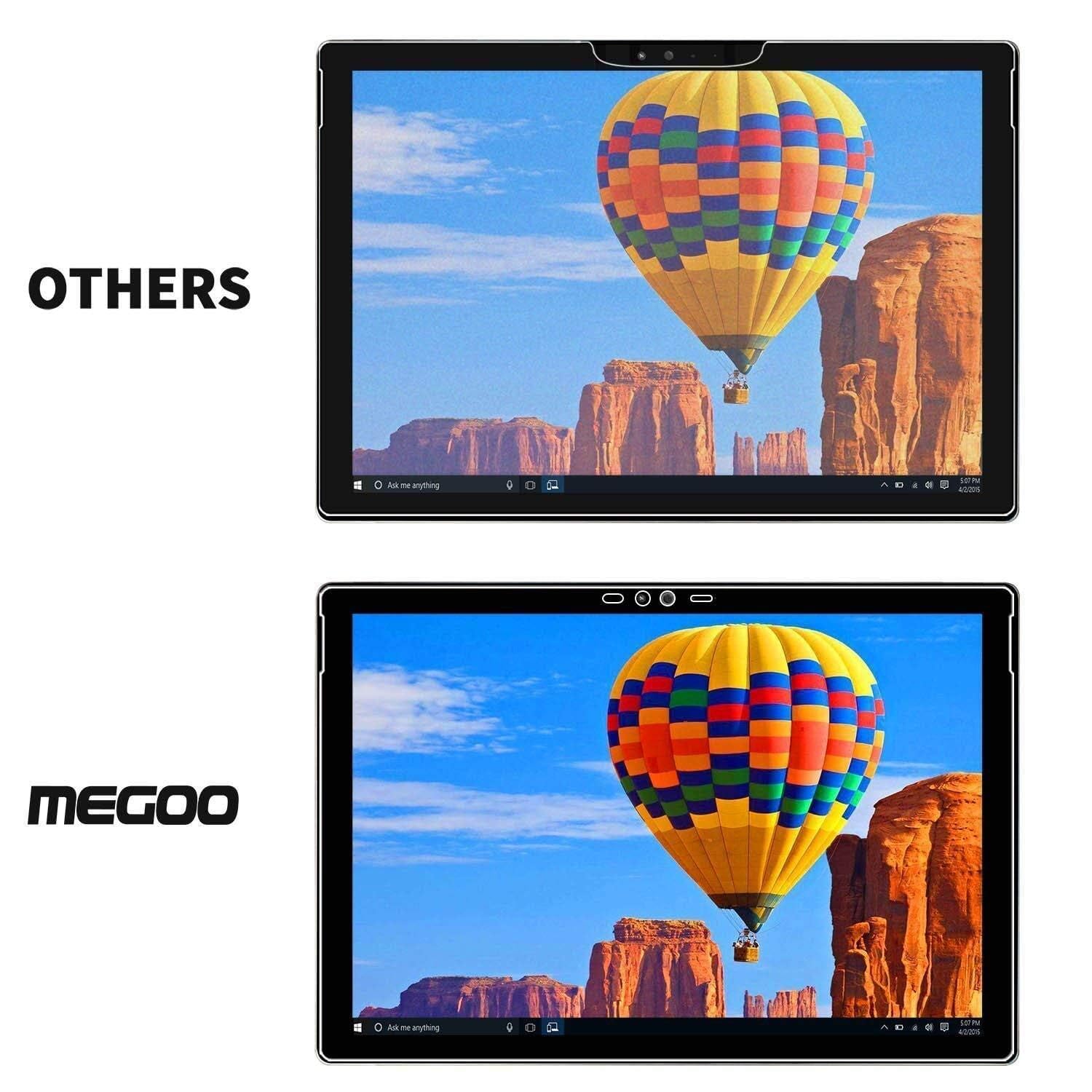 Megoo Screen Protector for Surface Book 2 13.5 inch, Tempered Glass/Easy installation/Scratch resistant, Compatible for Microsoft Surface Book 1/2
